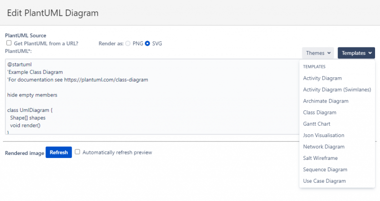 Versatile PlantUML Renderer (for Confluence) – Purple Rhapsody Tech